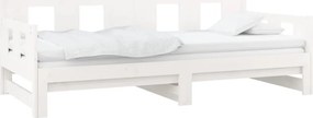 vidaXL Výsuvná postel masivní borovice 2x (90 x 200) cm [820283] Barva: Černá