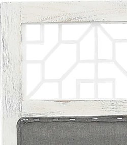 3dílný paraván šedý 105 x 165 cm textil 338554
