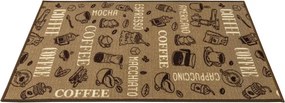 Protiskluzový koberec / běhoun Coffee 04 hnědý / béžový