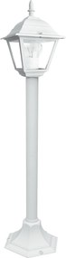 FAN LANT-ROMA/P1 BCO Sloupkové svítidlo PALETTO ROMA bílá, 1xE27, IP44, 104 x 14,6 x 14,6 cm - FANEUROPE