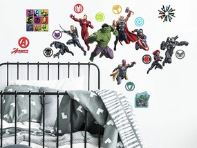 York Wallcoverings Vinylové samolepky s Marvel motivem AVENGERS