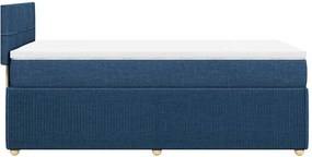 Box spring postel s matrací modrá 80x200 cm textil 3287289