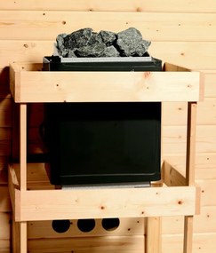 Venkovní finská sauna s předsíní 337 x 196 cm Dekorhome