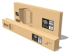 Zahradní domek G21 GAH 1300 - 340 x 382 cm, hnědý