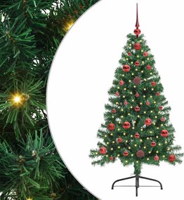 Umělý osvětlený vánoční stromeček Zelená 120 cm PVC 3396989