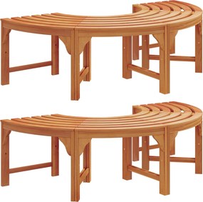 Stromová lavička 8 -Seater 2 ks 160 x 80 x 45cm Přírodní 3324835