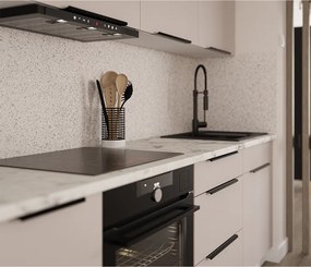 COMO | vysoká skříňka 60 DP-210 2F na vestavnou troubu | 60 cm | bílá/kašmír