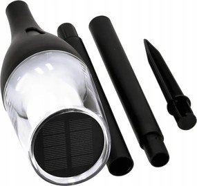 BERGE 4x Solární zahradní LED lampy Strong FLAME 65cm