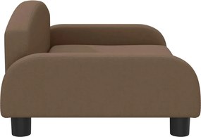 Dětská pohovka hnědá 70 x 45 x 30 cm textil 3196360