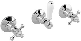 Reitano Rubinetteria, ANTEA podomítková sprchová baterie, 2 výstupy, chrom, SET305-101