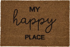 Livarno® Rohožka z kokosových vláken, 40 x 60 cm (my happy place)