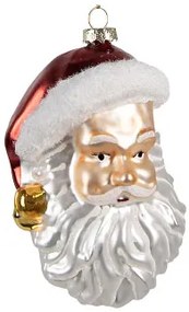 Skleněná vánoční ozdoba SANTA CLAUS Clayre &amp; Eef 6GL4347