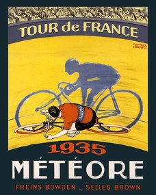 Plechová cedule Tour de France 1935 Velikost: A4 (30 x 20 cm)