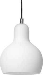 Závěsná lampa Longis I s bílým stínidlem chrom