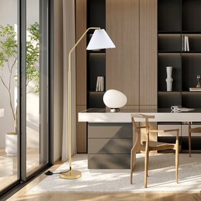 Costway Stojací lampa obývací pokoj 168 cm E27 oblouková lampa s nastavitelnou