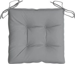Podušky na židli 2 ks šedé 50 x 50 x 7 cm látka oxford 314899