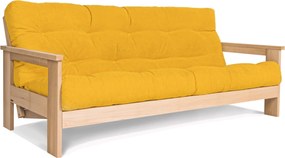 Marior Home  Rozkládací futonová pohovka Mexico - Surový buk / Yellow