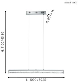 Eglo 93626 - LED stmívatelné svítidlo CARDITO 1 LED/32W/230V