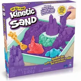 SPIN MASTER Kinetic Sand krabice s podložkou fialová / od 3 let