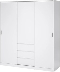 FALCO Skříň Simplicity 148 bílý lesk