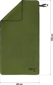 NILS Camp NCR15 khaki / Froté ručník / 120 x 60 cm