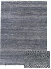 Diamond Carpets koberce Ručně vázaný kusový koberec Diamond DC-MCN Dark blue/silver ROZMĚR: 140x200