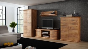 Casarredo - Komfort nábytek Vitrína KORA K4 divoký dub/bílá
