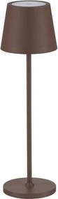 NV 9223403 Venkovní stolní lampa SEINA hnědý hliník a akryl LED 2W 2700K 5V DC IP54 vypínač na těle nabíjecí s PG základnou nebo USB C kabelem - NOVA LUCE