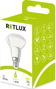 RETLUX RLL 622 R50 E14 Spot 6W / 810 lm / 4000K - studená bílá / D