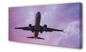 Obrazy na plátně Mraky obloha letadlo 120x60 cm