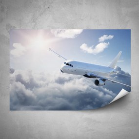 Plakát - Nakloněné letadlo (60x40 cm) - PopyDesign