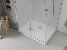 Mexen Lima sprchový kout 100x80cm, 6mm sklo, chromový profil - čiré sklo + Slim sprchová vanička - 856-100-080-00-00-4010
