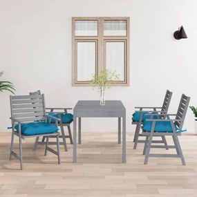 Zahradní jídelní židle s poduškami 4 ks masivní akáciové dřevo,  3078423