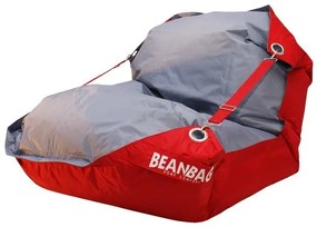 BeanBag Sedací vak 189x140 duo scarlet rose - gray