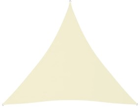 135225 vidaXL Stínící plachta oxfordská látka trojúhelníková 3x3x3 m krémová