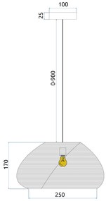 Toolight Stropní svítidlo APP1316-1CP