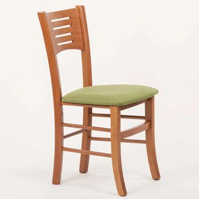 Stima Židle VERONA s čalouněným sedákem Odstín: Rustikál, Látky: LUX zelená 18