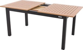 Doppler EXPERT WOOD antracit - rozkládací hliníkový stůl 220/280x100x75 cm