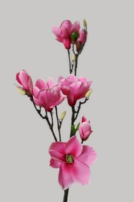 Cyklámenová umělá magnolie 104cm