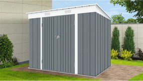 Riwall PRO RMSP 6x8 Anthracite - zahradní domek kovový 2,4 x 1,8 m s pultovou střechou antracit