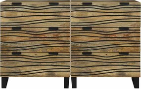 Sestava komody 2 ks Přírodní 120 x 33 x 75 cm 3310040