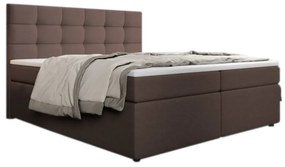 Expedo Čalouněná postel boxspring SALMA + topper, 160x200, inari 24