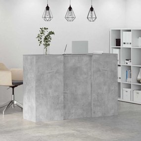 Recepční stůl betonově šedý 155x50x103,5 cm kompozitní dřevo 3324199
