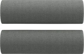 2místná pohovka s polštáři tmavě šedá 140 cm textil 3200783