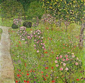 Obrazová reprodukce Orchard with roses, Gustav Klimt