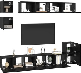 Sestava TV skříněk 8 ks Černý dub Kompozitní dřevo 3393166