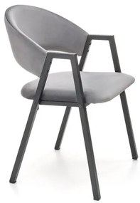 Halmar jídelní židle K473 barva: šedá