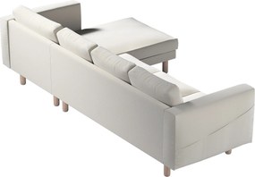 Potah na pohovku IKEA Norsborg 4-místná se šezlongem barva šedá látka sametová