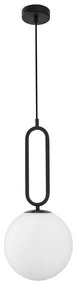 Nova Luce Závěsné svítidlo GRUS, ø 25cm, E27 1x12W Barva: Černá