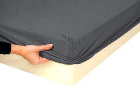 Dreamy Cotton Stretch Tmavě šedá, 30 cm Barevné provedení: Tmavě šedá, Velikost: 90x200x30